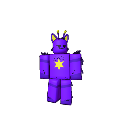Gnarpy Fluffy Alien Cat {Purple}