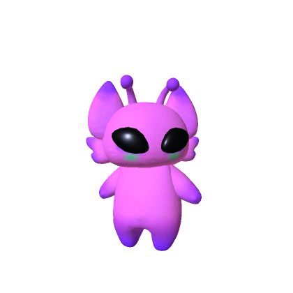 Pink Alien Cat Plushie