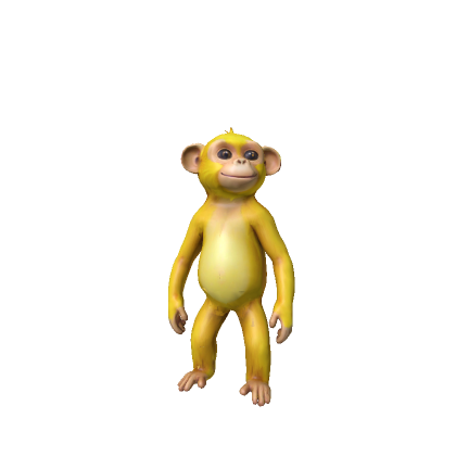 Yellow Baby Monkey Funny Meme Troll Animal
