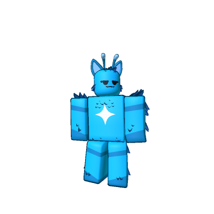 Gnarpy Fluffy Alien Cat {Blue}