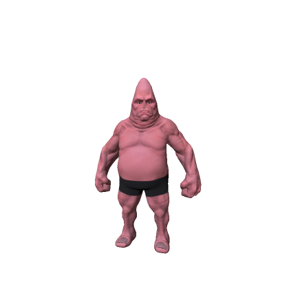 patrick star realistic face