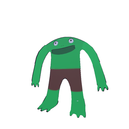 2D Mr. Frog Smiling Friends