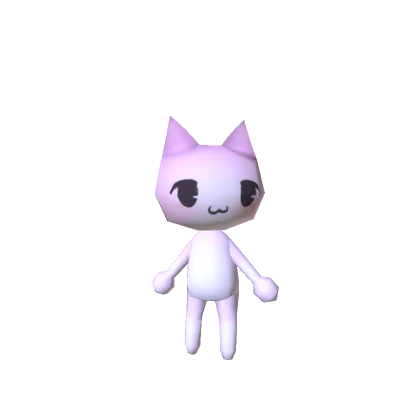 Mini gato rosa suave