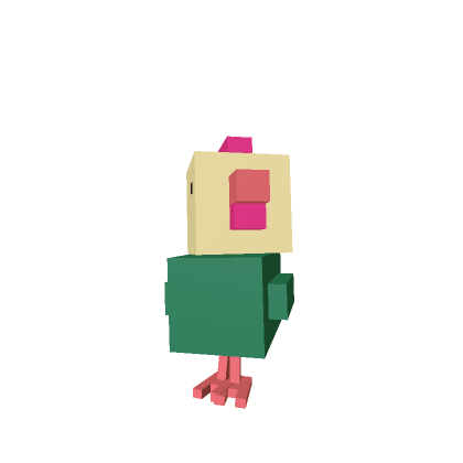 Blocky Chicken {Recolorable}