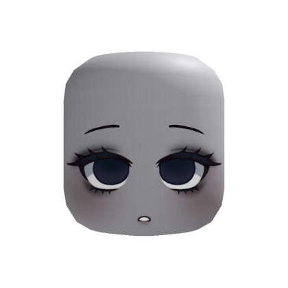 Expressive Shocked Chibi Face (Recolorable)