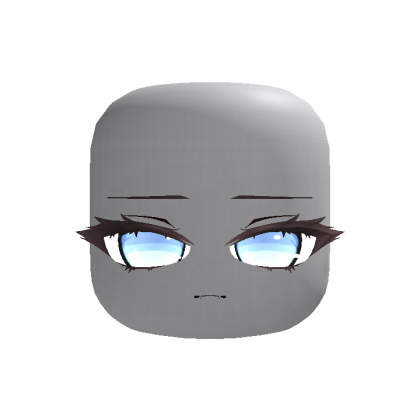 Cute Chibi Relaxed Stare Eyes - Light Blue