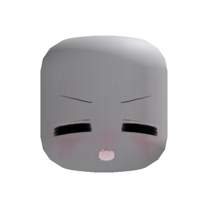 kawaii chibi smug closed eyes face