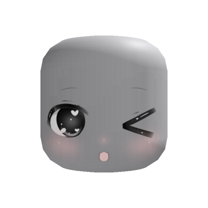 kawaii moe chibi wink face