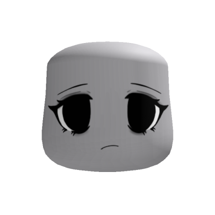 cabeza moe cara con ojos inocentes