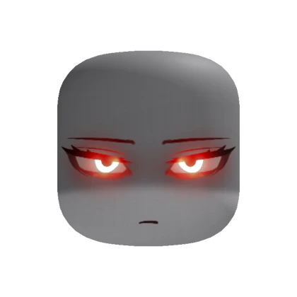 Shadowed Revenge Look Face Red Glowing Eyes