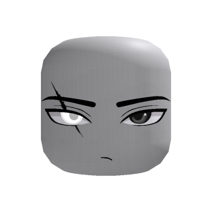 Animated Scar Boy Face (Glowing White Black)
