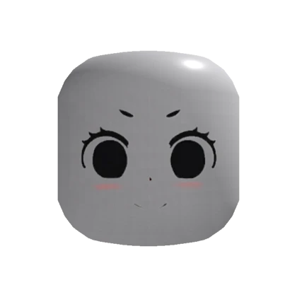 Solid Black Eyes Anime Face - Roblox