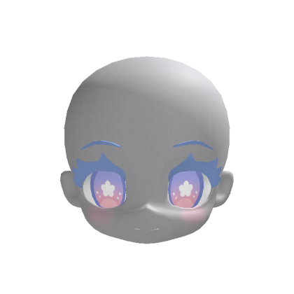 Chibi Head Neckless Pastel Eyes