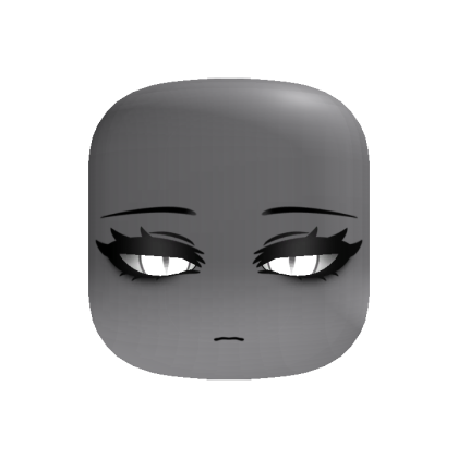 Pretty Demon Face w/ Glowing White Following Eyes