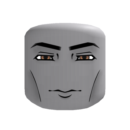 [Animated] Mog Man Stare Face w/ Follow Brown Eyes
