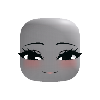 Chibi Mignon visage souriant détendu avec cheveux animés