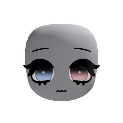 Cartoony Head (blue, pink) - Roblox