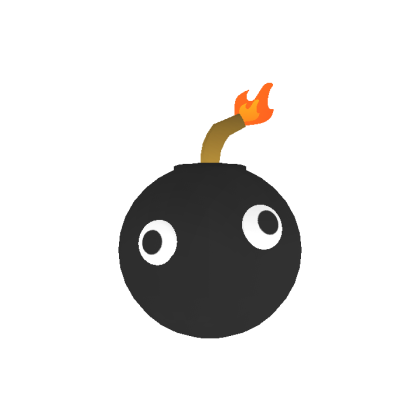 Animated Stylized Bomb Head