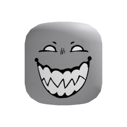 Sinister evil monster grinning face [Recolorable]