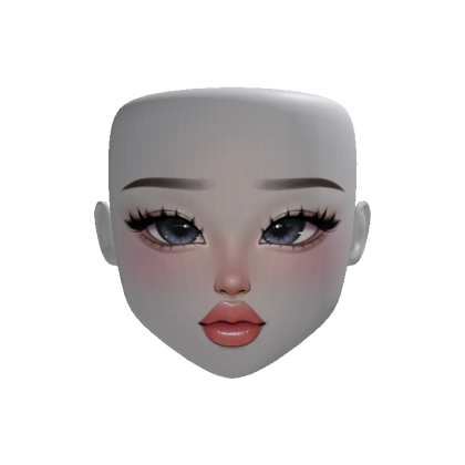 Cute Precious Strawberry Makeup Face (Recolorable)