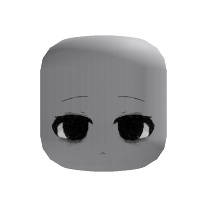 sleepy tired chibi face