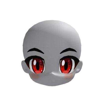 Chibi Head Neckless Red Eyes - Roblox