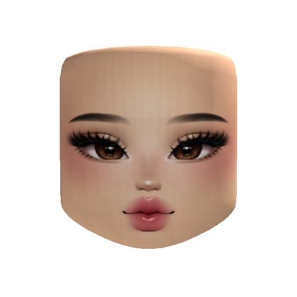 Rosto de maquiagem Preppy fofo e na moda