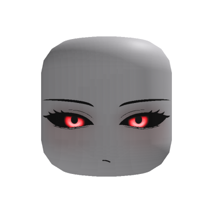 Animated Bored Demon Face (Glowing Red)