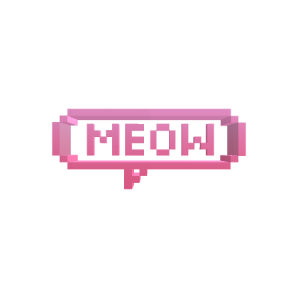 MEOW Pink Head - Roblox