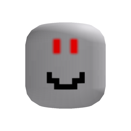 Red Glowing Pixel Smile