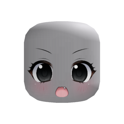 kawaii shocked chibi anime moe face (recolorable)
