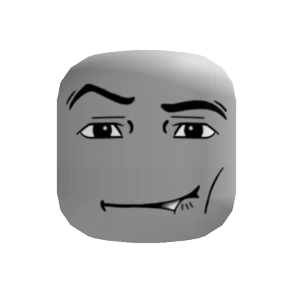 Raised Up Eyebrow Man Face - Roblox
