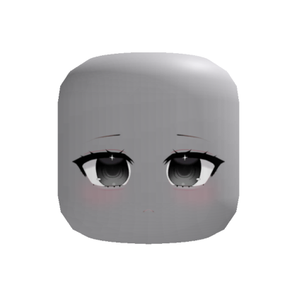 Cute Kawaii Chibi Face Head Girl Boy Anime Blush