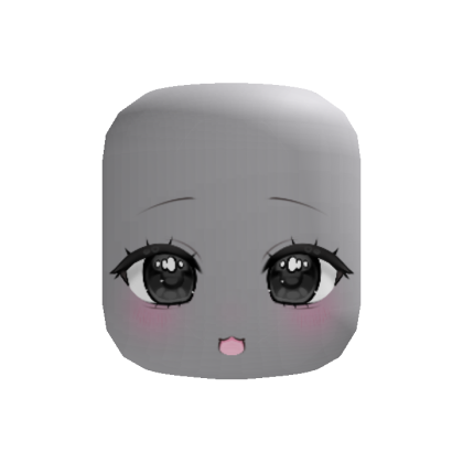 Happy Blushing Anime Chibi Face