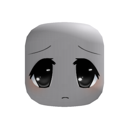 Sad Cute Shy Chibi Anime Face