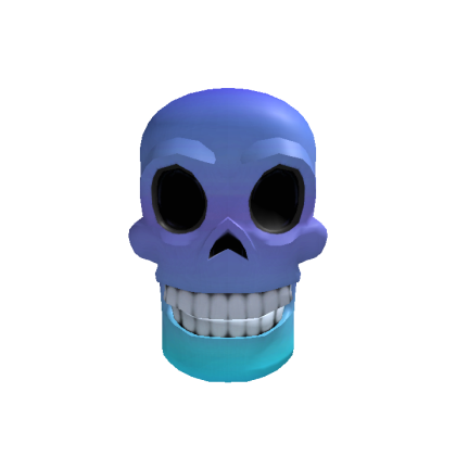 Skull Head in Iridescent Azure - Roblox