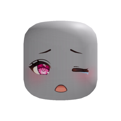 Kawaii Anime Crying Sad Face (Recolorable) - Roblox