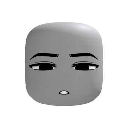 Neutral Boy Expression Face (Recolorable)