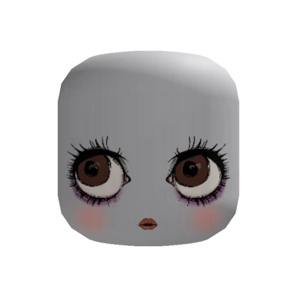 ୨ ୧ (recolorable) side eye doll brown big eyes