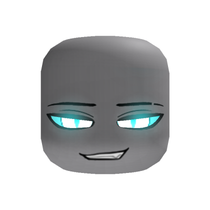 Animated Blue Glowing Devious Smile
