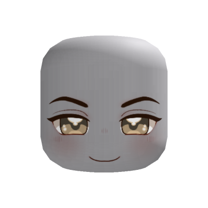 Smiling Cute Chibi Face (Recolorable)