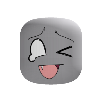 Wink Sad Emo Scene Face [Recolorable] - Roblox