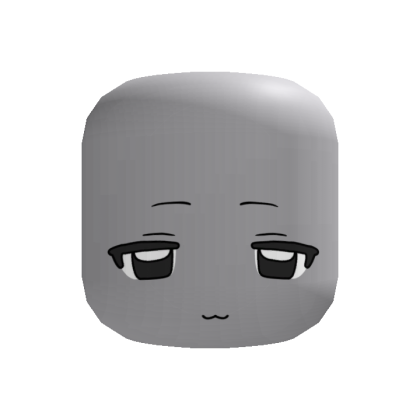 cute smug face : black