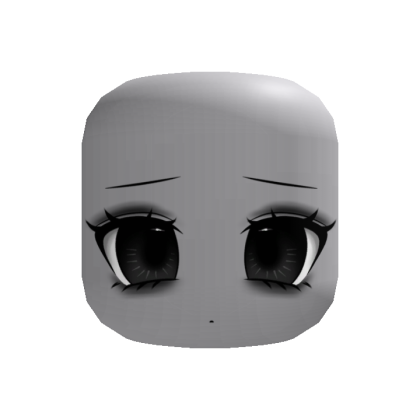 cute chibi moe face with eyeshadow♡