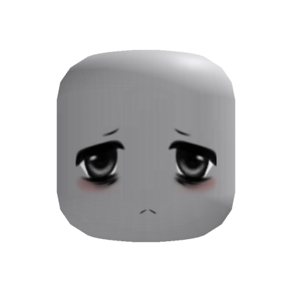 pleading tired moe anime face.