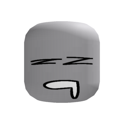 Tired Cartoony Drooling Face (Recolorable)
