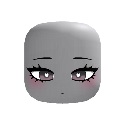 [Animated] Cute Face Glowing Heart Following Eyes