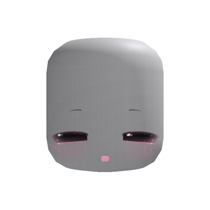 cute anime face mask kawaii (less blush)