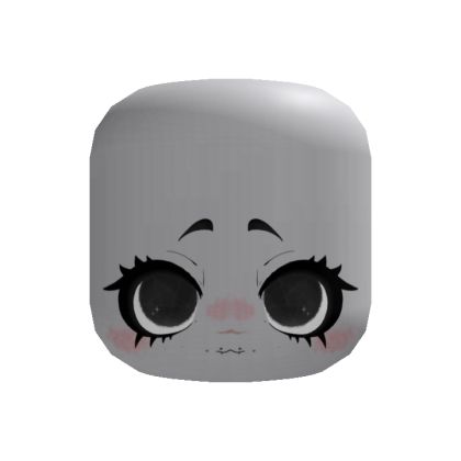 Chibi face with BOLD eyelashes
