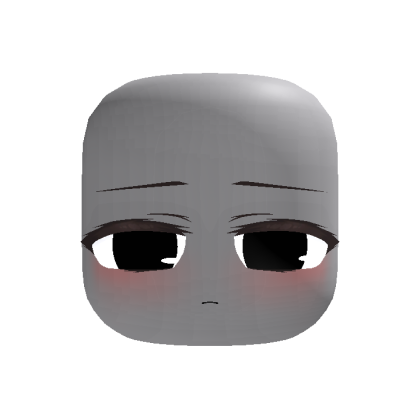 Animated Sleepy Chibi Face – Black